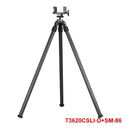 T3620CSLI, 67” Tall Inverted Leg Series Carbon Fiber Tripod with 38mm